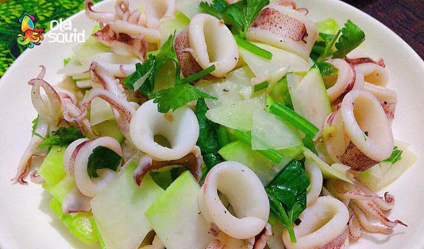 Crispy Sweet Stir-Fried Cabbage & Squid Recipe - Quick & Easy at Home ...